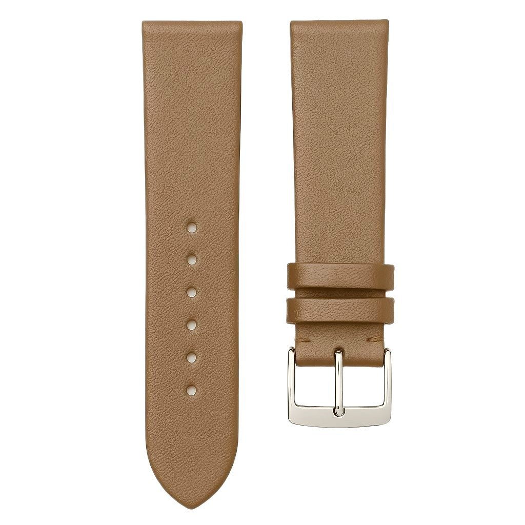 Lambskin | Flat Leather Watch Band — Strapped For Time